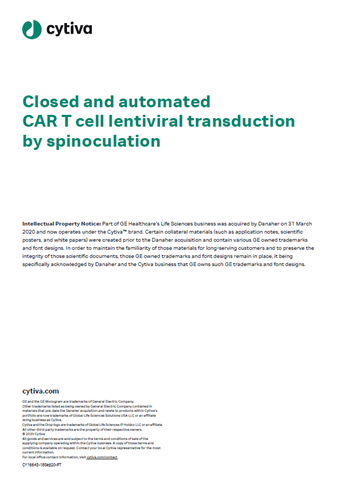 細胞治療薬製造 | Cytiva Library | Cytiva Festival Week 2020